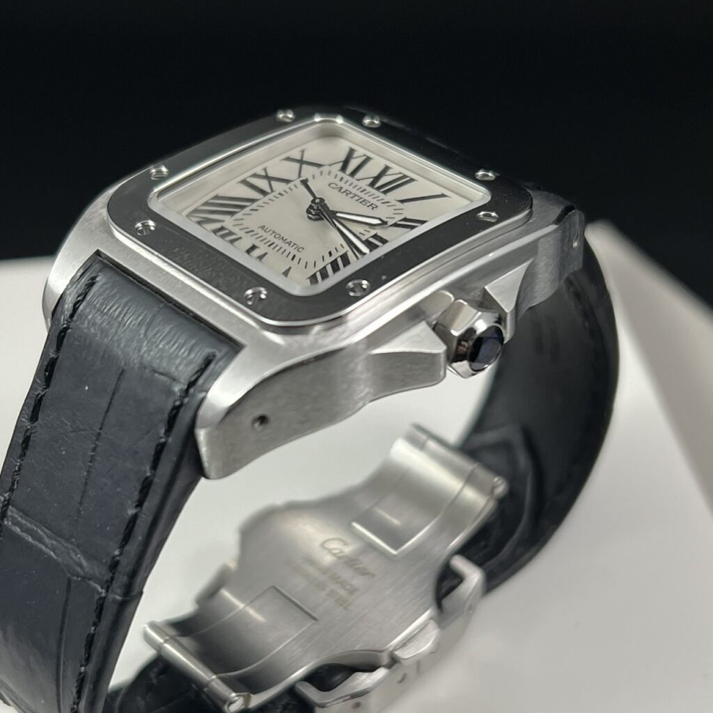 CARTIER SANTOS 100 MEDIUM REF. 2878 FULL SET – Singapura Watches