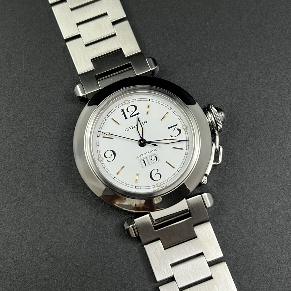 CARTIER PASHA C REF. 2475 BIG DATE AUTOMATIC – Singapura Watches